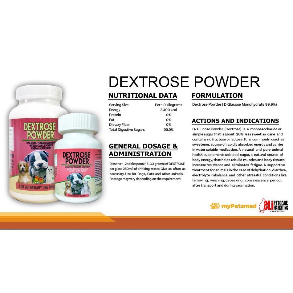DEXTROSE POWDER 300G/100G | Shopee Philippines