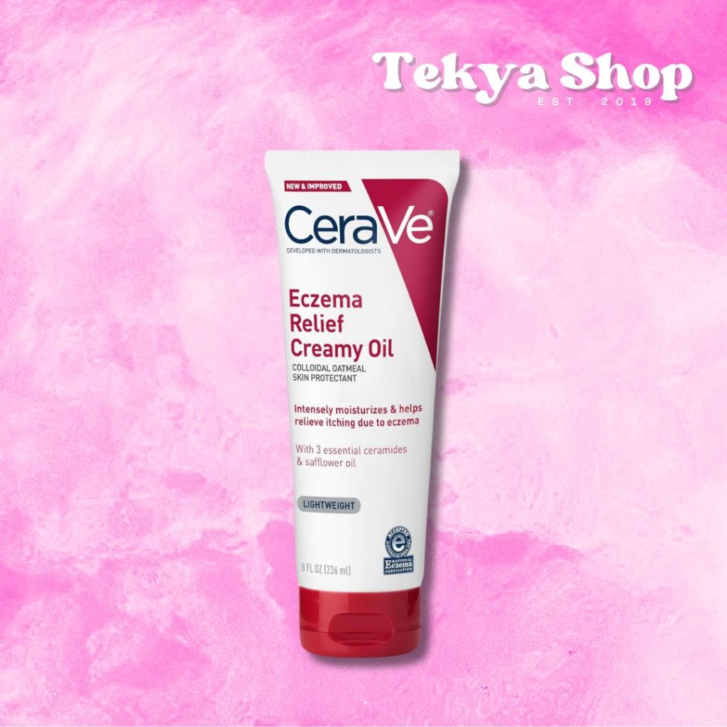CeraVe Eczema Relief Creamy Oil, 100 ml & 236 ml | Shopee Philippines