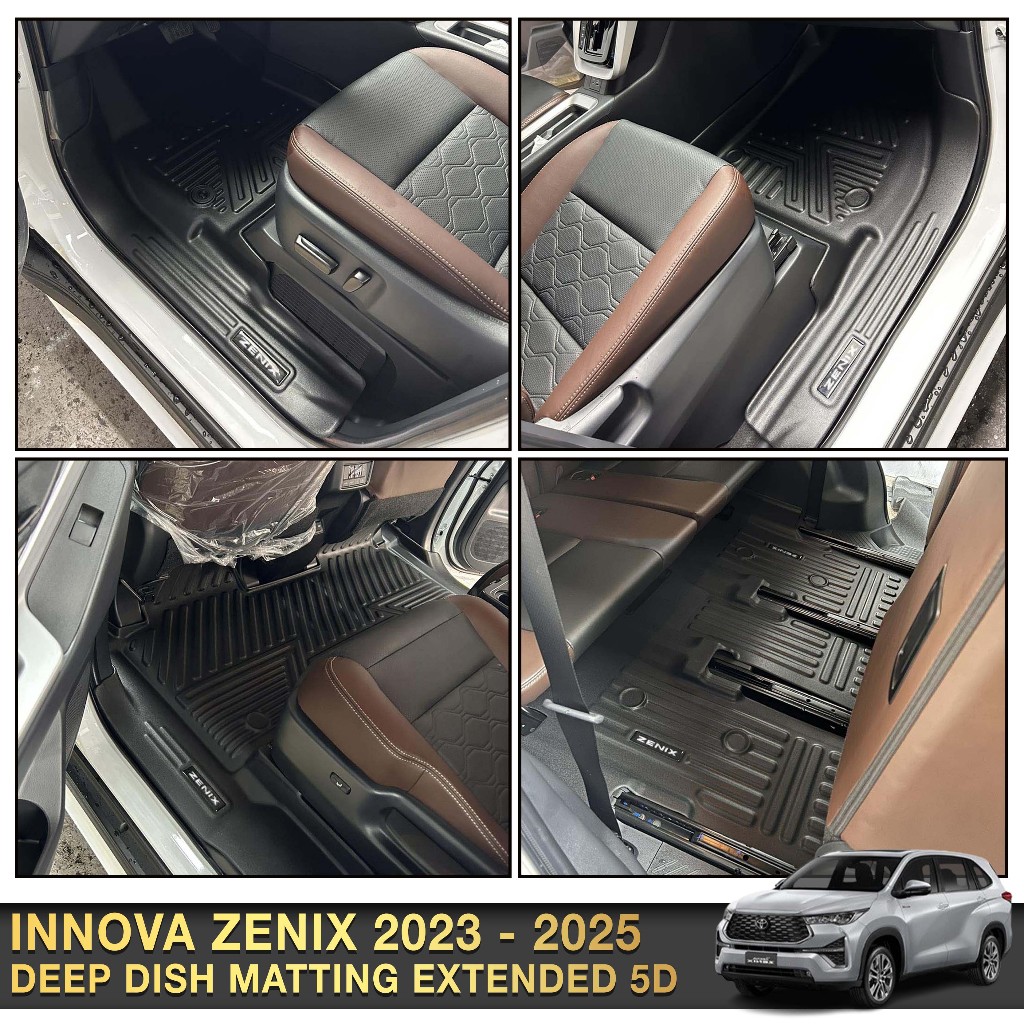 TOYOTA INNOVA ZENIX 2023 - 2025 GAS & HYBRID DEEPDISH MATTING EXTENDED ...