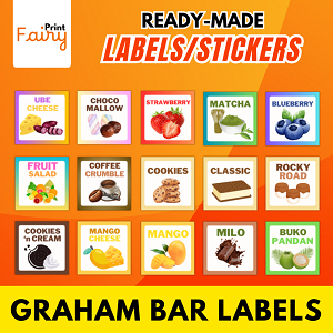 PRINTFAIRY READY-MADE STICKER LABELS FOR GRAHAM BAR BUSINESS | Shopee ...