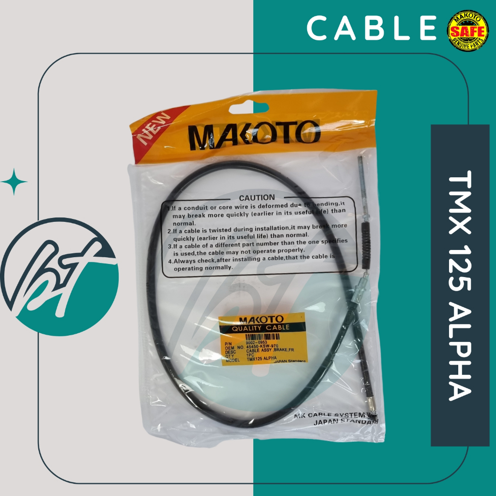 Makoto | Cable | TMX 125 ALPHA | Front Brake | Clutch | Throttle ...