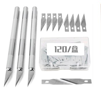 Pen Knife 60 Blades With Box / Non-Slip Metal Knife / Pen-Type Carving ...