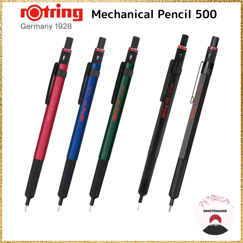 Rotring Mechanical Pencil 500 Each color 0.5mm 0.7mm Officially ...