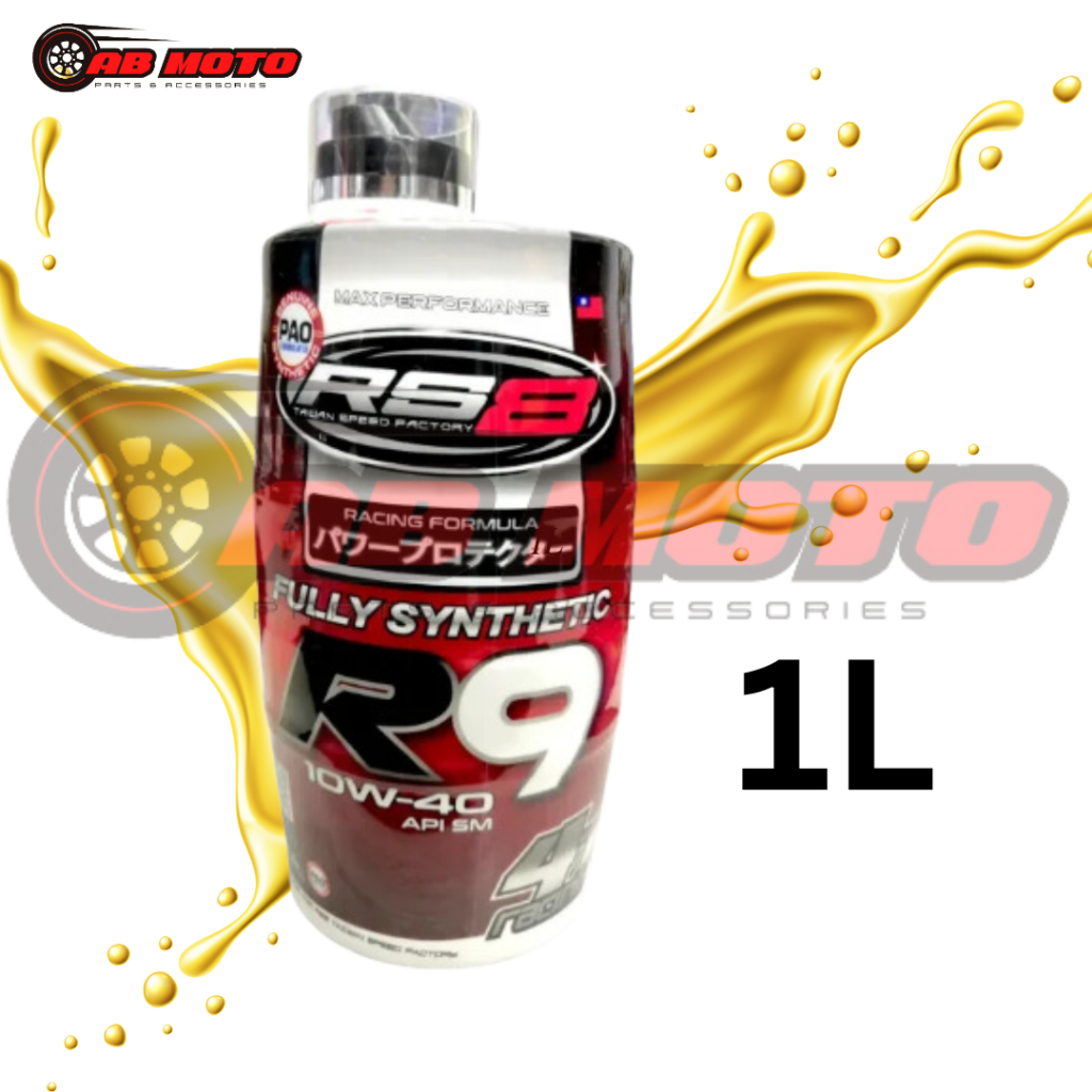 ABmoto RS8 R9 10W-40 FULLY SYNTHETIC 1LITER RS8 SCOOTER | ECO LINE | R9 ...