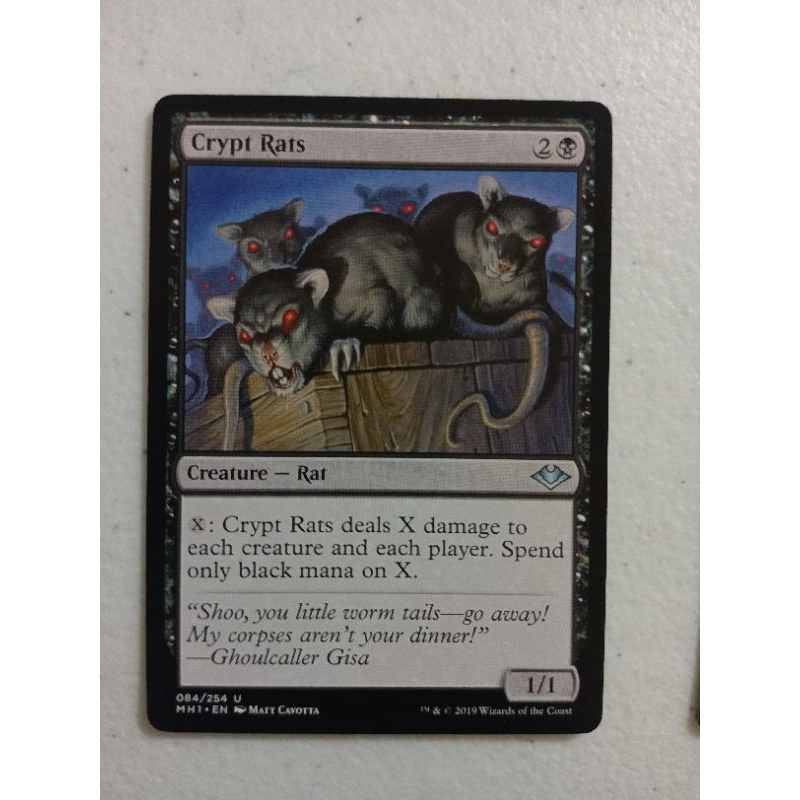 MTG - Crypt Rats - VIS / MH1 | Shopee Philippines