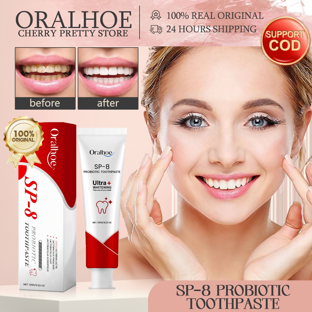Oralhoe SP8 Whitening Toothpaste 120g Probiotic Teeth Tartar Removal ...