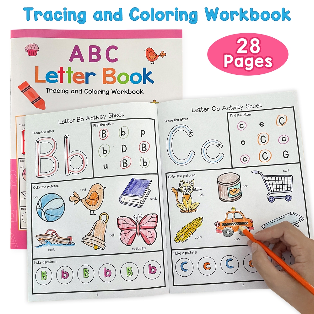 Alphabet ABC Tracing Workbook Kids Learning Letters Early Education ...
