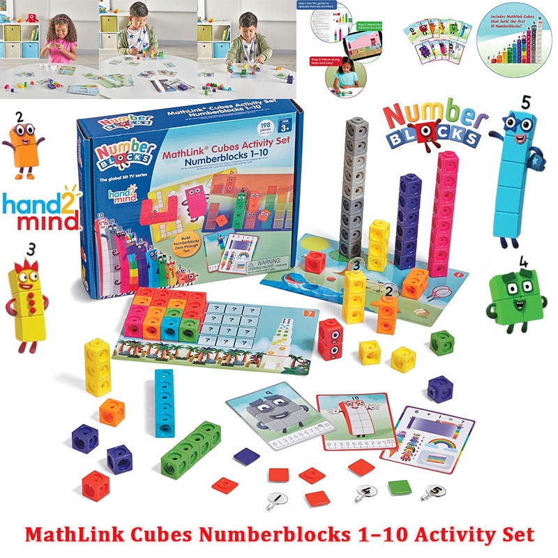 Numberblocks MathLink® Cubes 1–10 Activity Set - Linking Cubes Number ...
