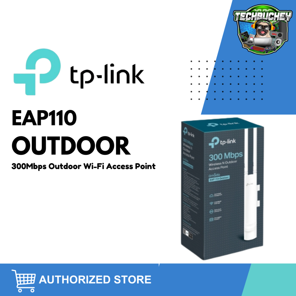 TP-Link EAP110 Outdoor 300Mbps Wireless N Outdoor Access Point | Shopee ...