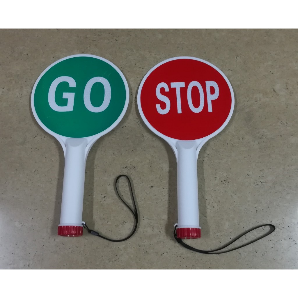 High Reflective Road Safety Stop and Go Sign traffic handle type ...