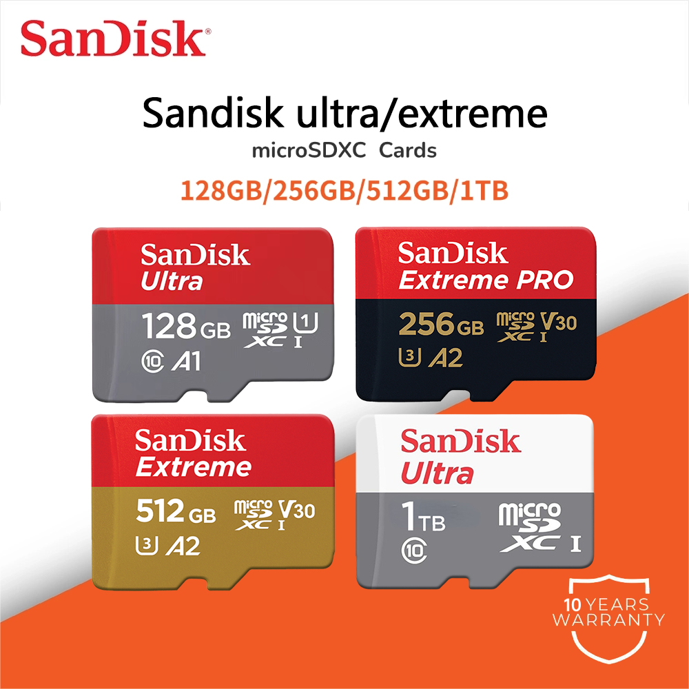 SanDisk Memory Card 1TB 512GB 256GB 128GB A1 A2Y Micro SD Card Memory ...