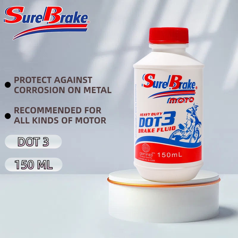 Sure Brake Heavy Duty motorcycle DOT3 150ML motorcycle brake fluid made ...