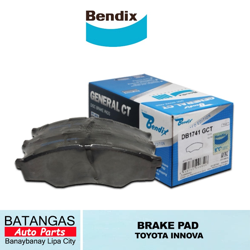 BENDIX FRONT BRAKE PAD TOYOTA INNOVA 2005-2015 | Shopee Philippines