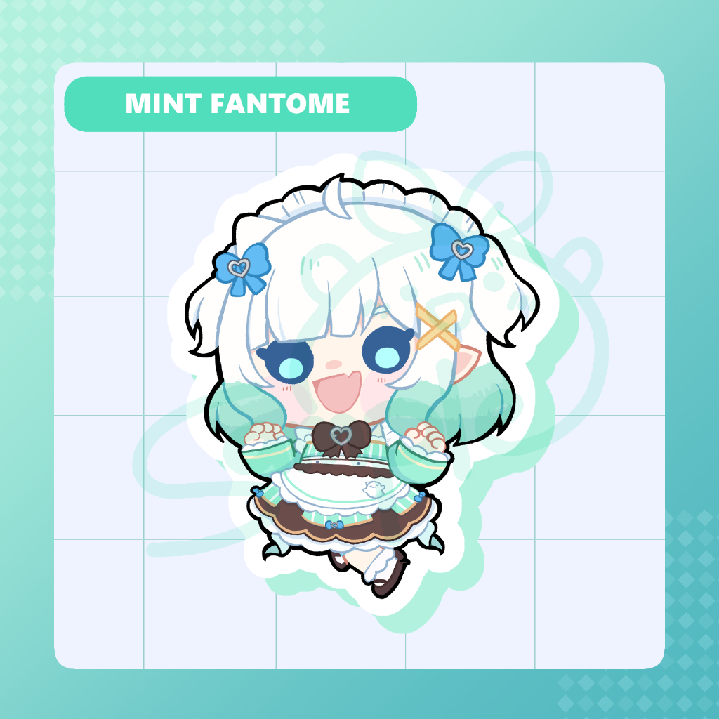 Maid Mint / Mint Fantome Laminated Vinyl Sticker┃nimica shop | Shopee ...