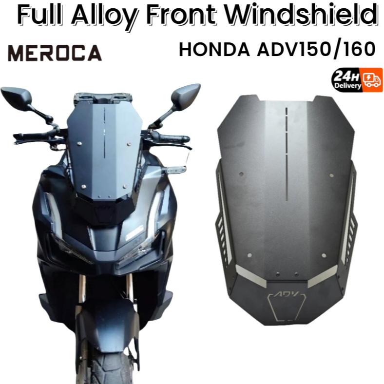 HONDA ADV150/ ADV 160 Full Alloy Front Windshield Alloy Visor ...