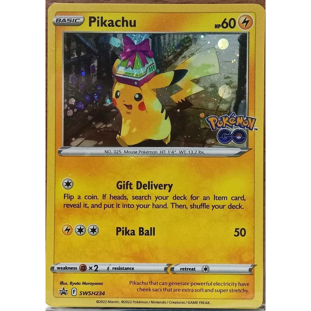 PIKACHU Pokemon Go Cosmo Pattern Holo Promo Pokemon TCG | Shopee ...