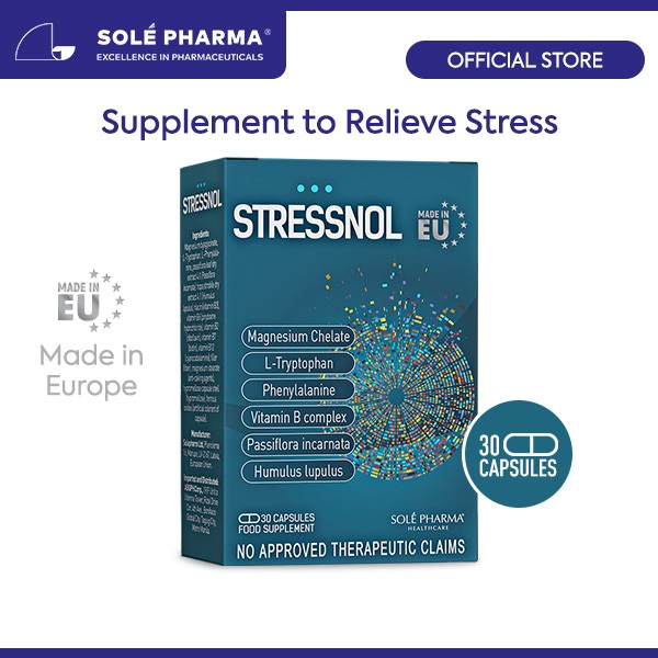 STRESSNOL Stress Relieving Premium Food Supplement (30 capsules/Box ...