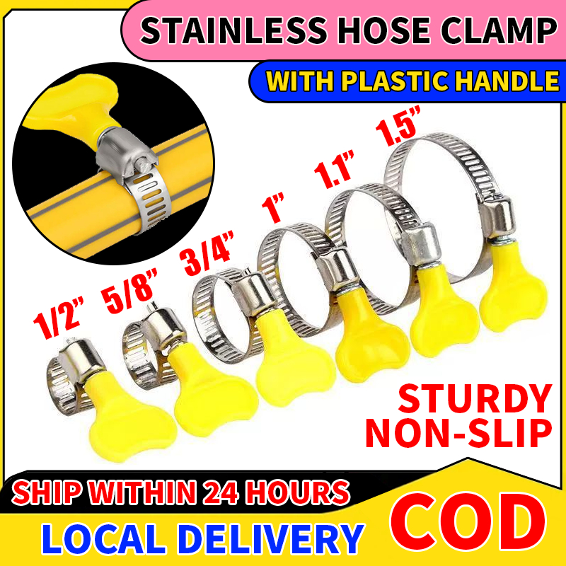 Stainless Hose Clamp Steel Metal Line Clip Pipe Faucet Clamp Fastener ...