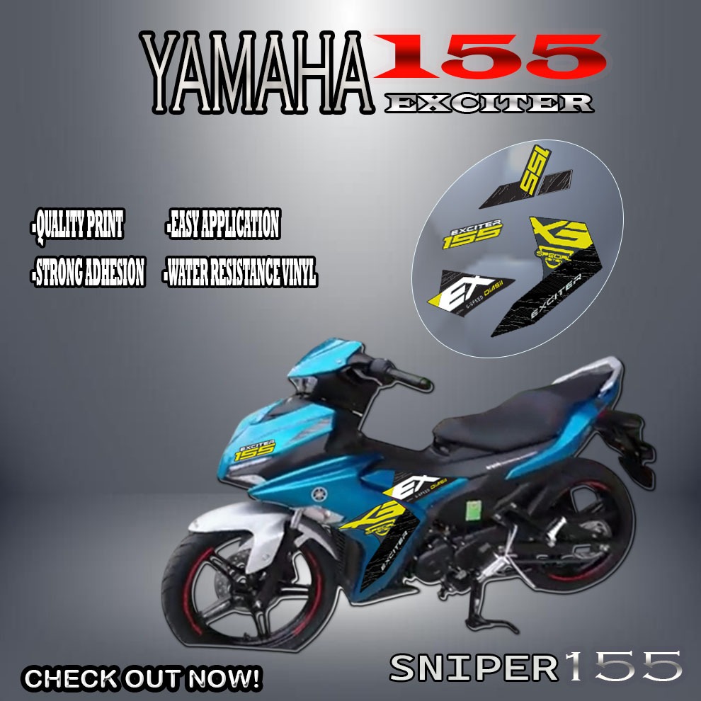 SNIPER155 EXCITER DESIGN FULL DECALS STICKER/ YAMAHA SNIPER155 STICKER ...