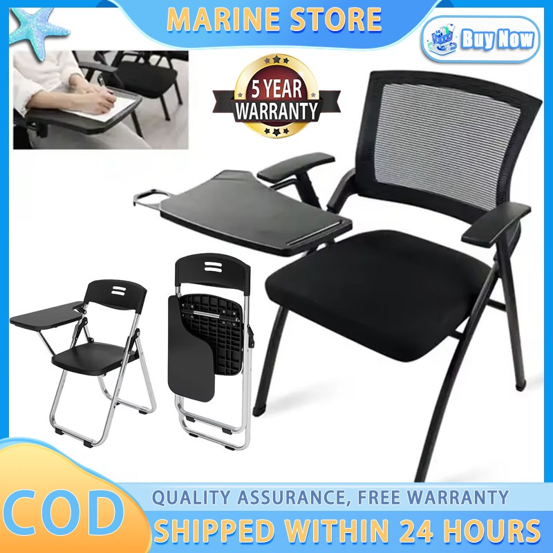 Office Chair Conference Room Folding Chair with Writing Board Chair ...