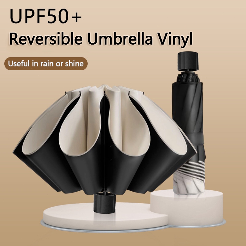 8k reverse umbrella manual folding fibrella UV umbrella payong umbrella ...