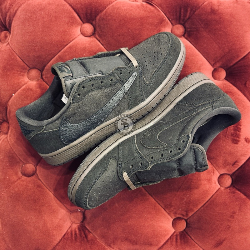 SNEAKER BOX MANILA J1 LOW OG x TRAVIS SCOTT VELVET BROWN SIZE 8M LEGIT ...
