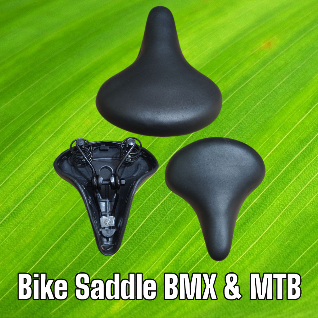 Bicycle Saddle with Spring Wide for MTB, BMX, Japan Bikes, and Folding ...