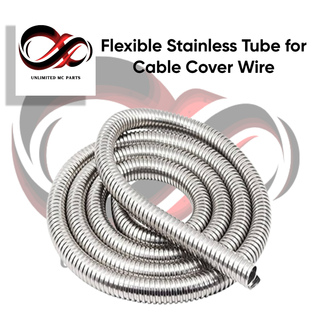 Flexible Stainless Tube for Cable Cover wire 1 meter | Shopee Philippines