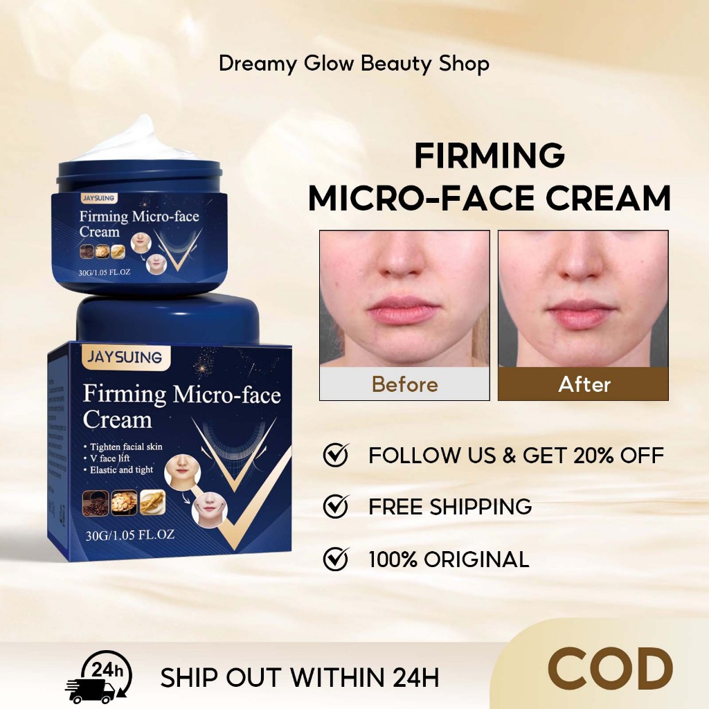 Jaysuing Firming Micro-Face Cream 30g V-Shape Face Slimming Cream ...