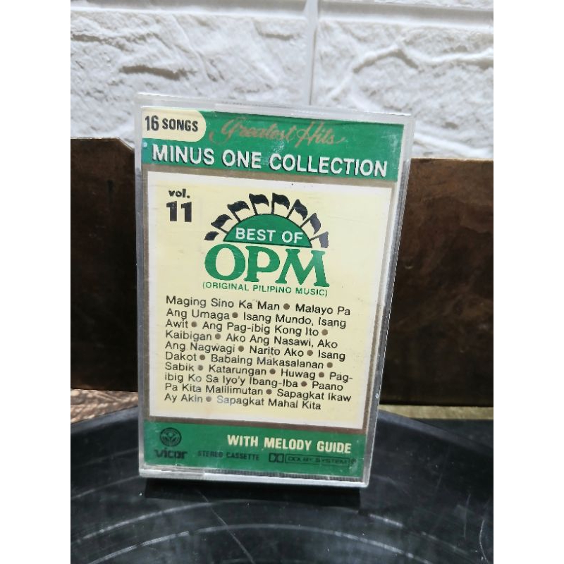 Vintage Audio Cassette Tape BEST OF OPM Volume 11 Greatest Hits MINUS ...
