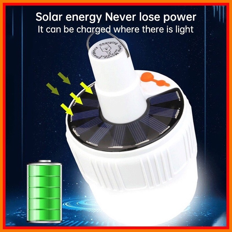 Solar Charging Emergency Lamp LED Light Outdoor Camping Light USB ...