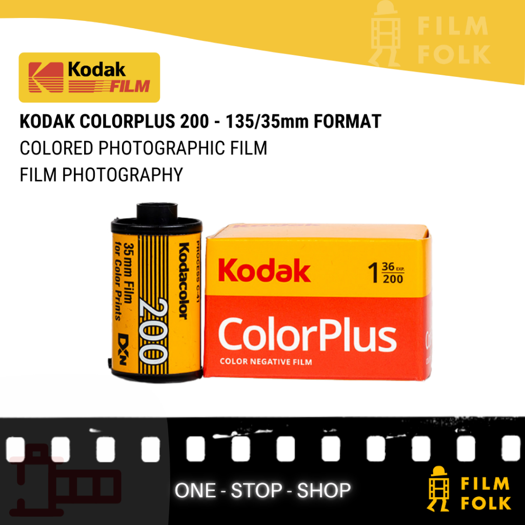KODAK COLORPLUS 200 - 135/35MM FORMAT COLORED PHOTOGRAPHIC FILM ...
