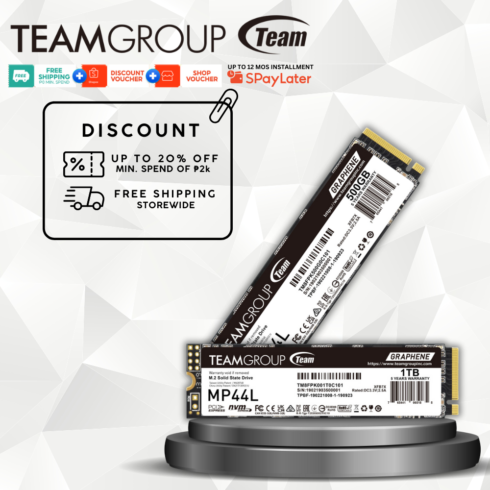 TEAM GROUP MP44L 500GB | 1TB | M.2 2280 PCIe 4.0 NVMe with Graphene ...