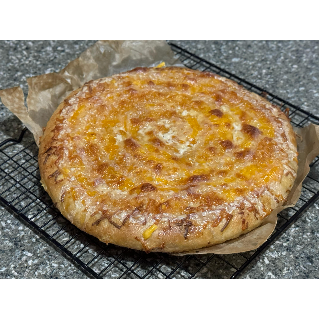 Dear bakery's 4-Cheese Pizza Ensaymada, 1 pc x 12 inches diameter pizza ...