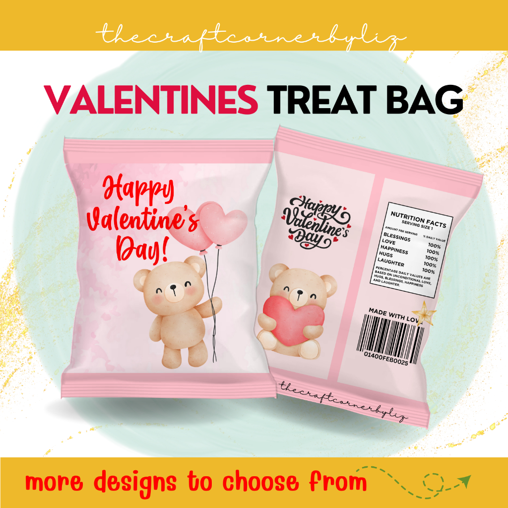 Valentines Treat Bag Sweet Bag Chip Bag Candy Bag | Shopee Philippines