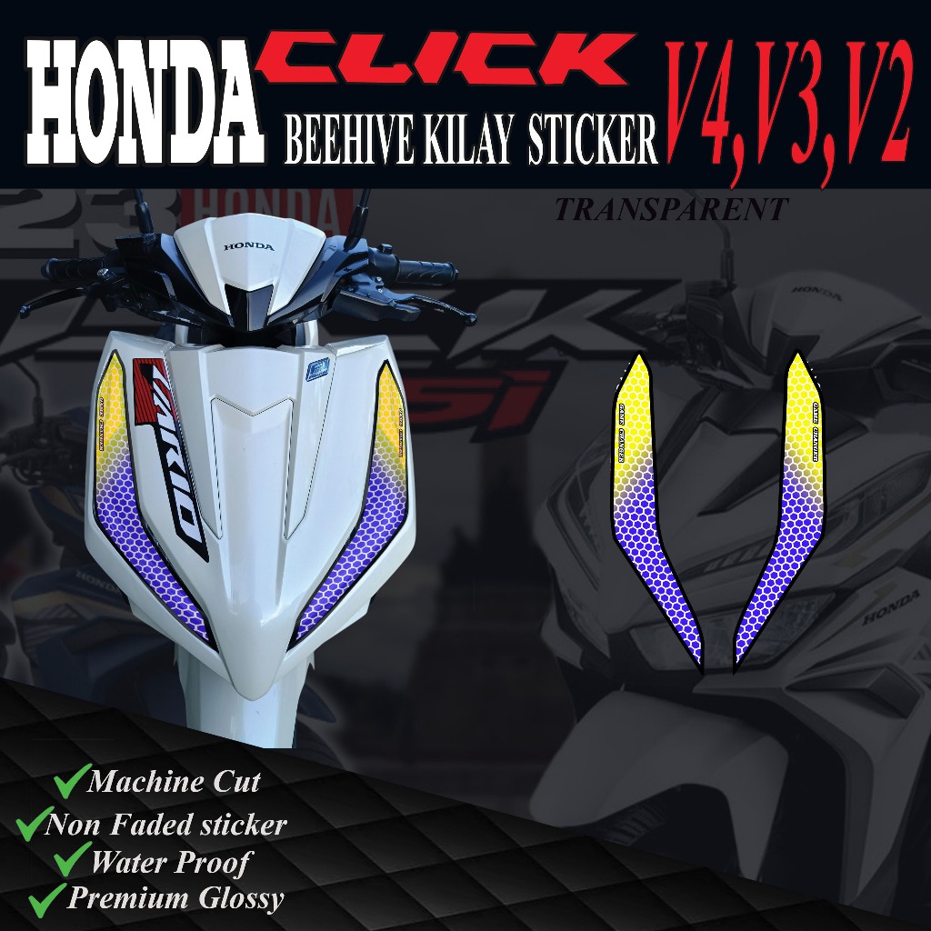 HONDA CLICK V3 AND V4 BEEHIVE KILAY TINT/ MOTORCYCLE ACCESSORIES ...