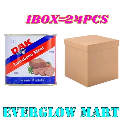 DAK LUNCHEON MEAT 340G 1BOX(24PCS) EVERGLOW MART | Shopee Philippines