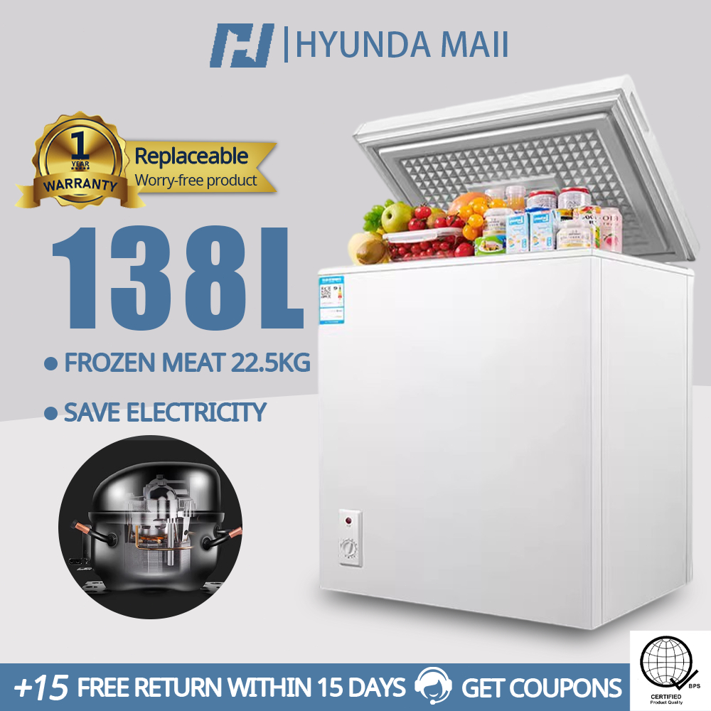 HOMEFUN Freezer Inverter Chest Freezer Refrigerator Mini Freezer ...