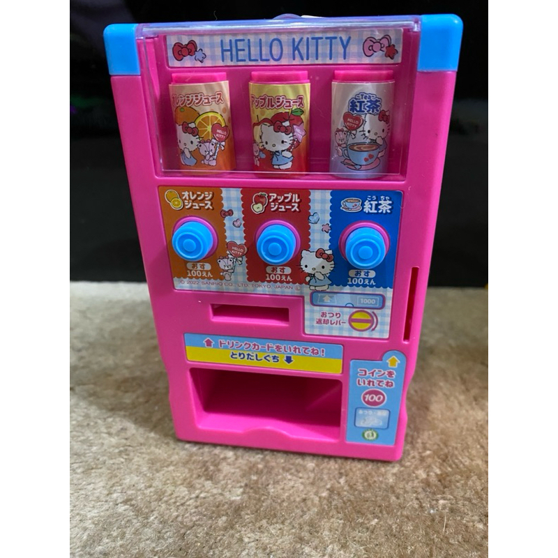 Sanrio Hello Kitty Pink Automatic Mini Soda Vending Machine | Shopee ...