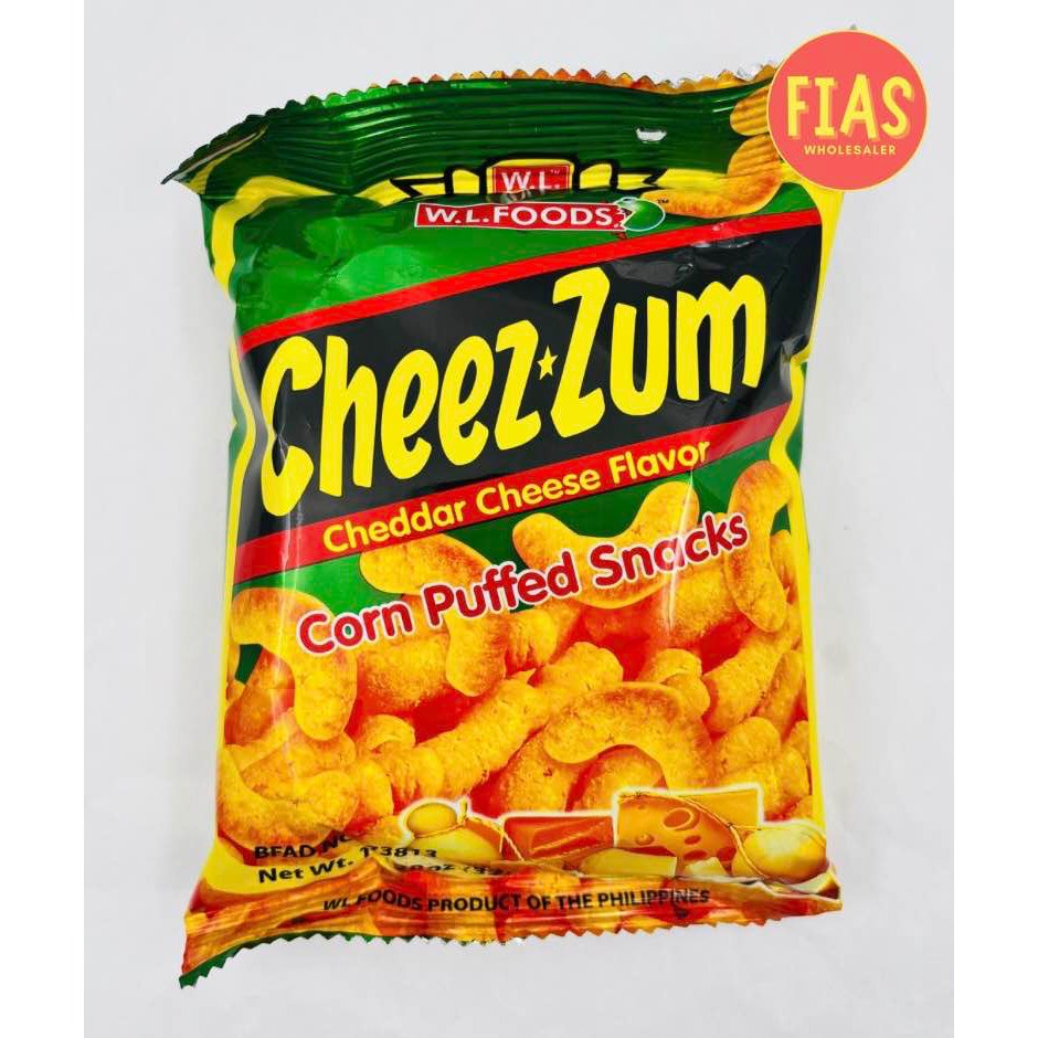 10 pcs Cheez Zum Corn Puffed Cheddar Cheese Flavor 32g | Shopee Philippines