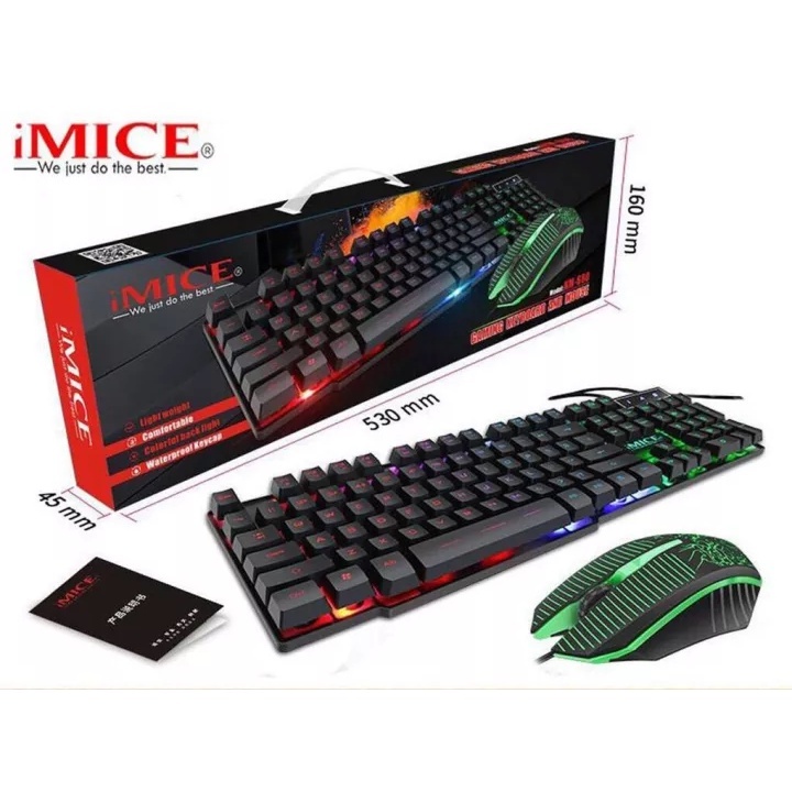 iMICE KM-680 Backlight Gaming Keyboard andGaming Mouse Combo for laptop/PCi | Shopee Philippines