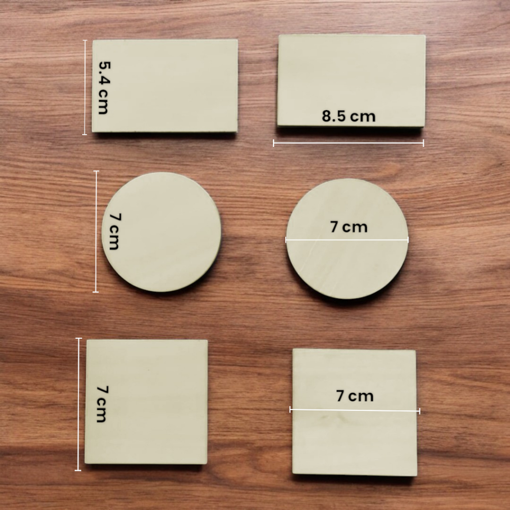 MANDU Blank Wooden Craft | 1 Pc DIY Laser Cut Basswood 7cm & ATM Size ...