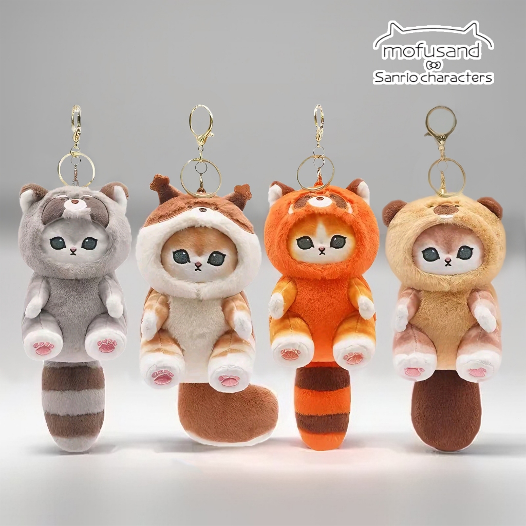 Mofusand Cat Cute Doll Plushie Keychain Bag Pendant Couple Anime Kids ...