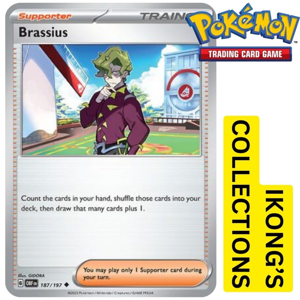 Brassius - 187/197 - Scarlet & Violet - Playable Pokemon Card Obsidian ...