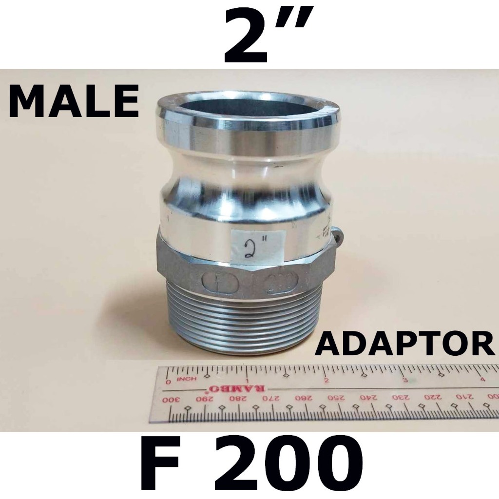 CAMLOCK ALUMINUM MALE ADAPTOR 2" ( TYPE F 200 ) ===== CAM LOCK TYPE F ...