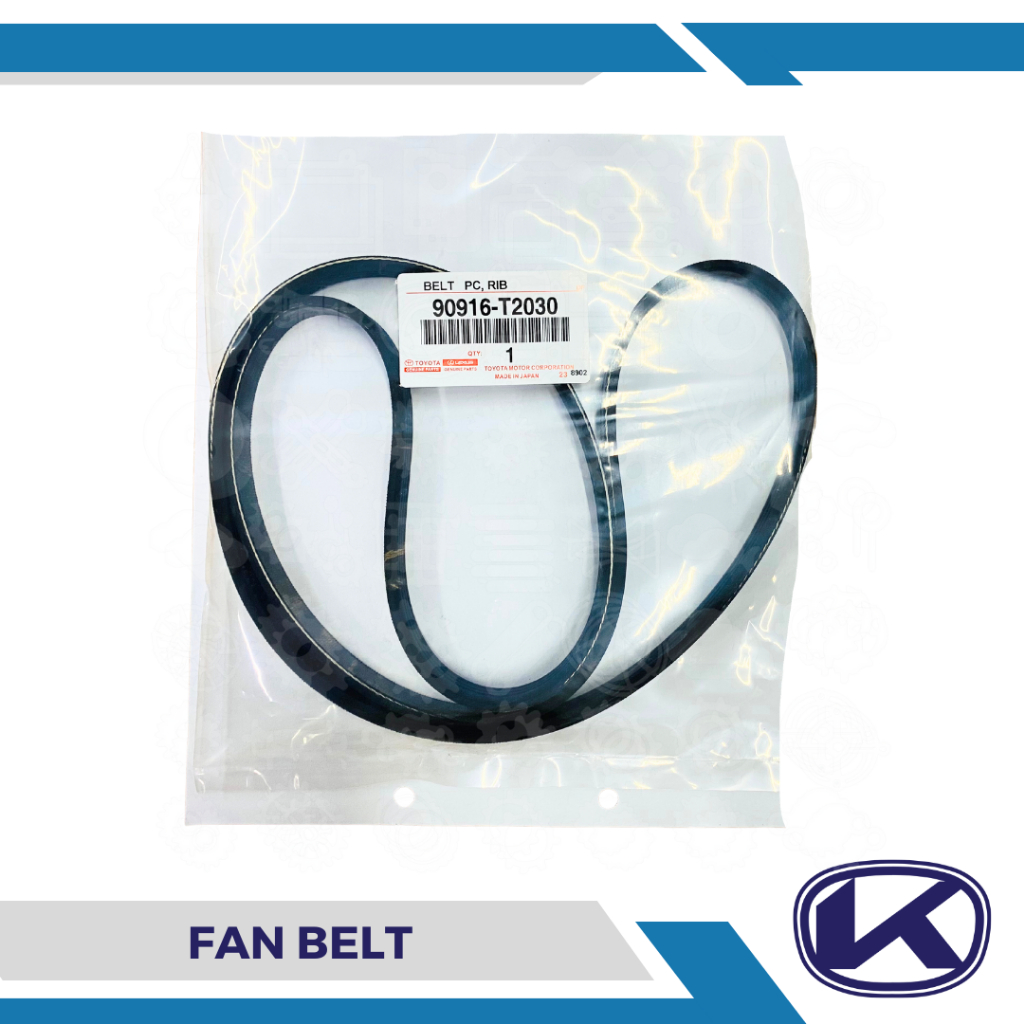 Toyota Fan Belt 90916-T2030 (4PK1240/ 4PK-1240) for Vios and Yaris ...
