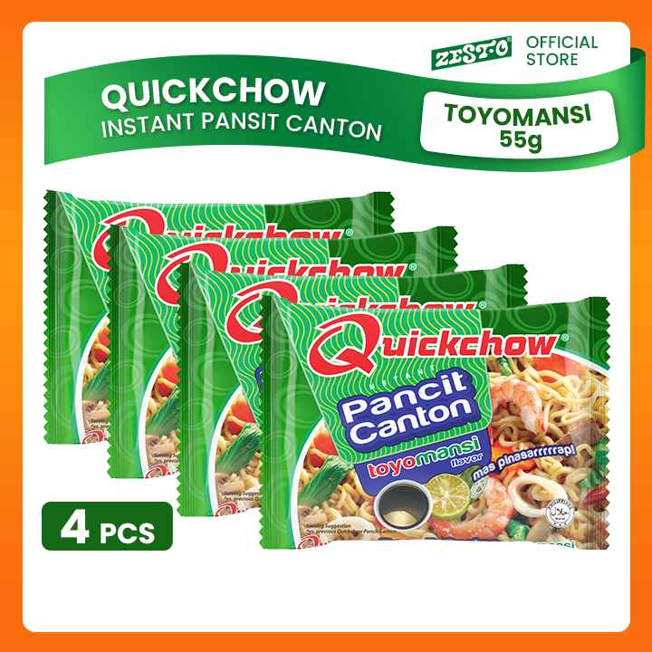 Quickchow Pancit Canton Toyomansi (4 x 65g) | Shopee Philippines
