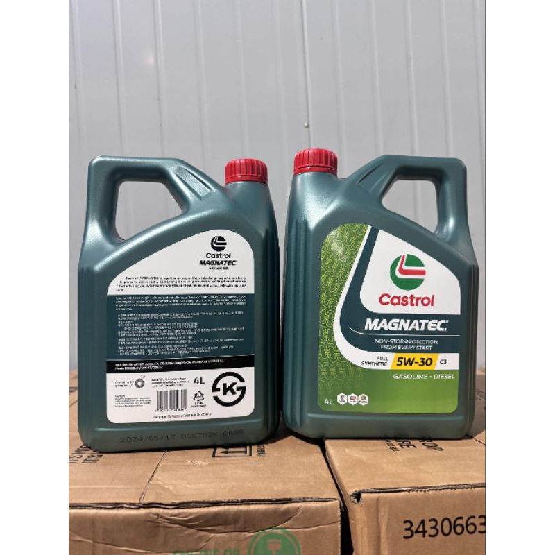 CASTROL MAGNATEC 5W-40 / 5W-30 Fully Synthetic Engine Oil 4 Liters | Shopee Philippines