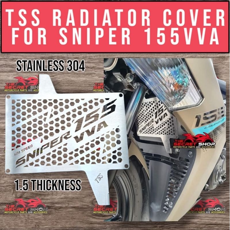 STAINLESS RADIATOR COVER FOR SNIPER 155 VVA | Shopee Philippines