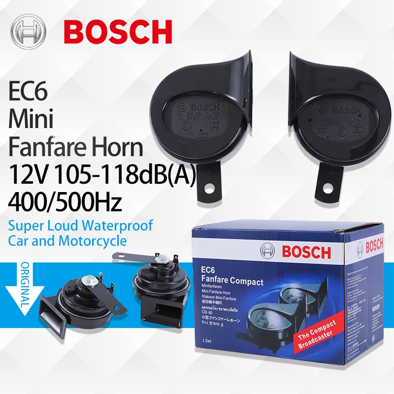 Bosch Dual Compact Horn EC6 12V 400/500HZ 105-118DB(A) For Car Aad ...
